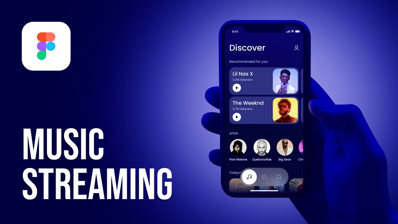 Let's Design Music Streaming App in Figma