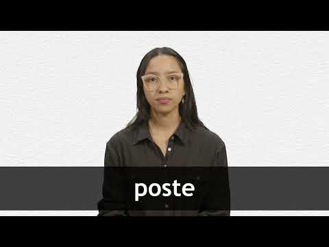 Traducción en inglés de “POSTE” | Collins Diccionario español-inglés