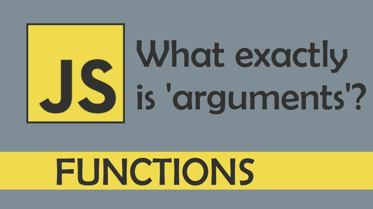 What exactly is the 'arguments' object in JS?