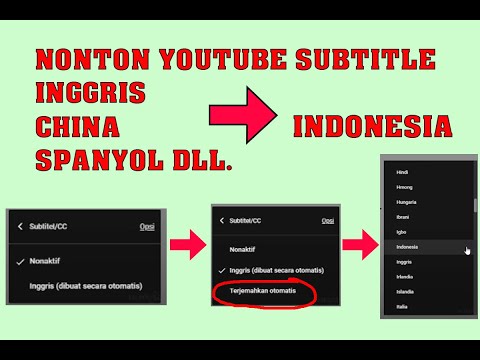 CARA NONTON YOUTUBE SEMUA BAHASA JADI SUBTITLE BAHASA INDONESIA