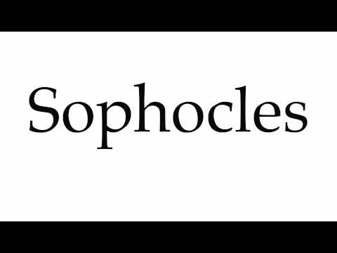 How to Pronounce Sophocles
