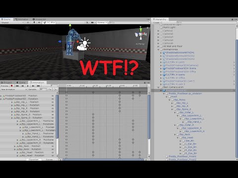 Animation IN UNITY!?!?! IULITMx Fright: Five Nights Freddy FrostBear (MaryoGames) Jumpscare