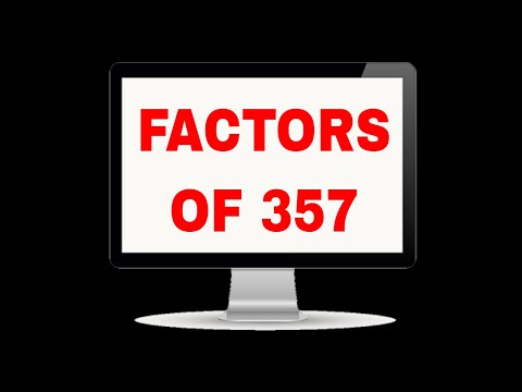 Factors of 357