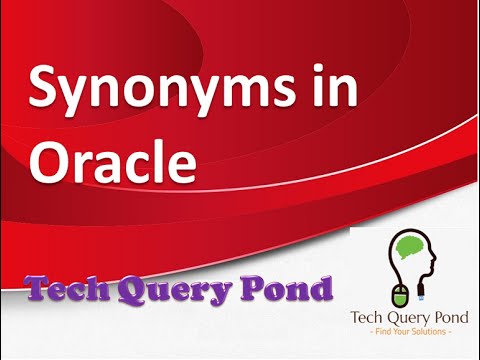 Synonyms in Oracle PL SQL