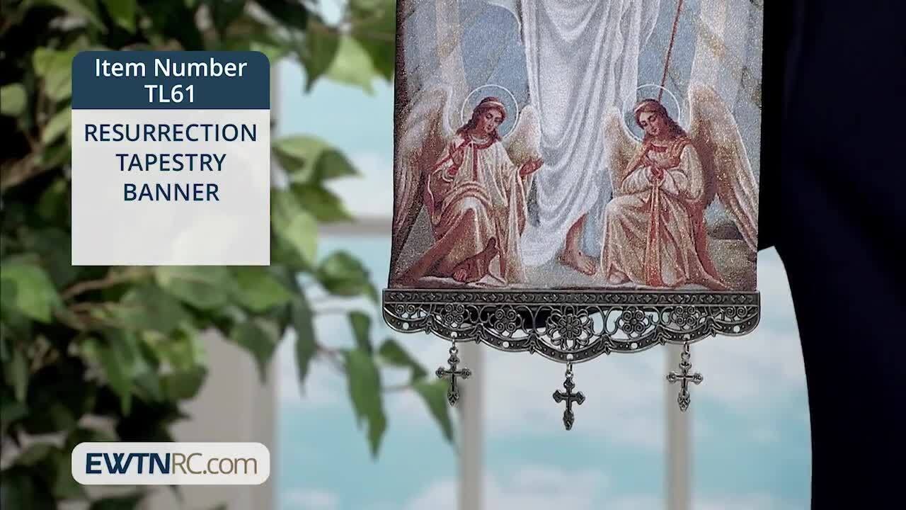 TL61_RESURRECTION TAPESTRY BANNER
