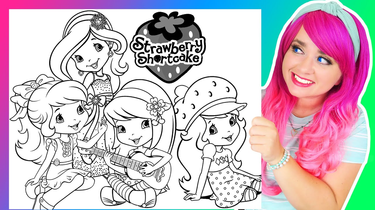 Coloring Strawberry Shortcake & Friends Bitty Berry City Coloring Pages | Strawberry Shortcake Video