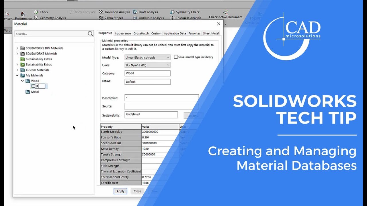 Tech Tip: Creating and Managing Material Databases