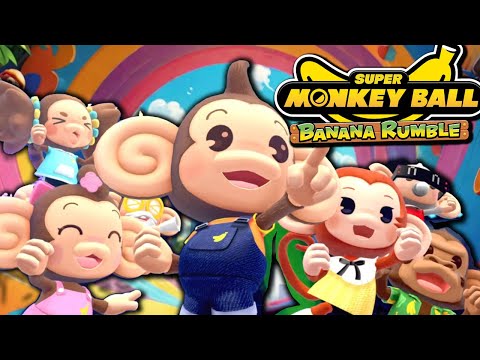Super Monkey Ball Banana Rumble Half-Pipe GAMEPLAY (Online Multiplayer)!