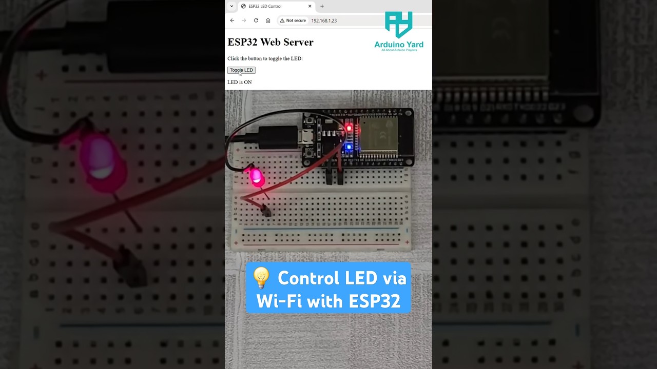 Can You Control LEDs with ESP32 Web Server in Just 5 Minutes?