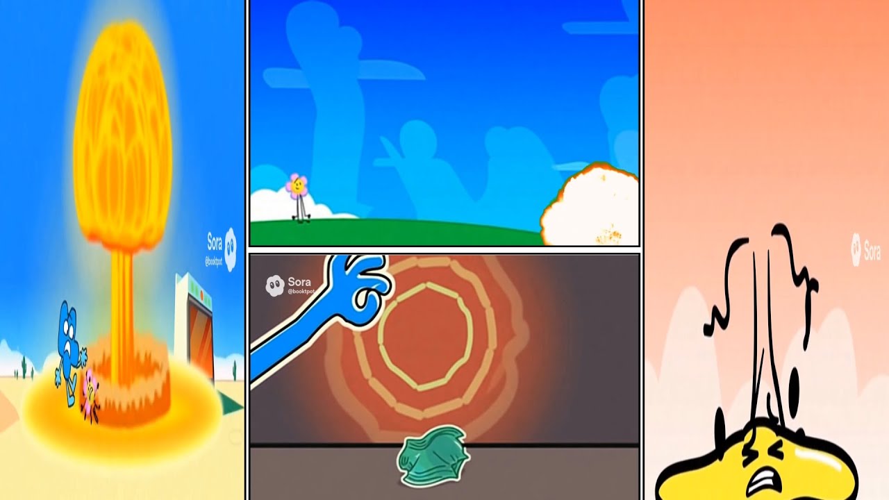 Every BFB Post-Split Thumbnails In sora 2 Ai