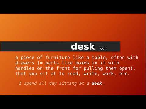 desk , Meaning of desk , Definition of desk , Pronunciation of desk