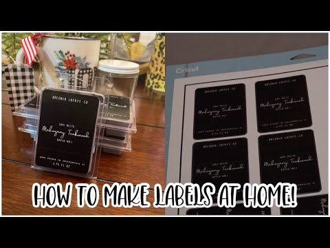 How To Make Labels At Home With Cricut | Breonia Lafaye Co