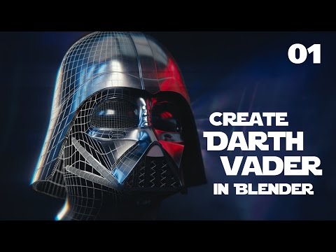 Blender Tutorial : Star Wars Darth Vader Helmet - 01