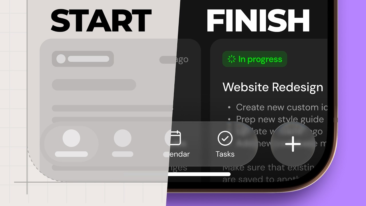 Design a Mobile App UI from SCRATCH in under 8 minutes (beginner friendly)
