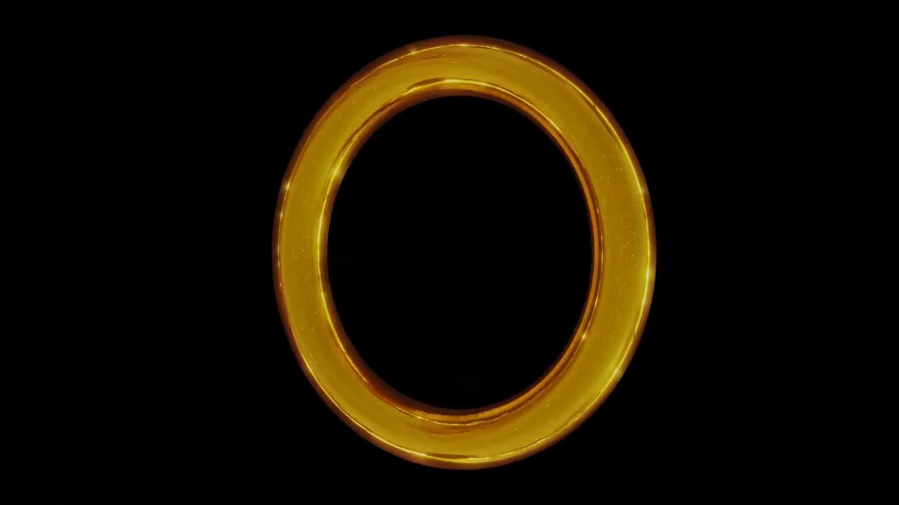 Sonic ring 3D animation