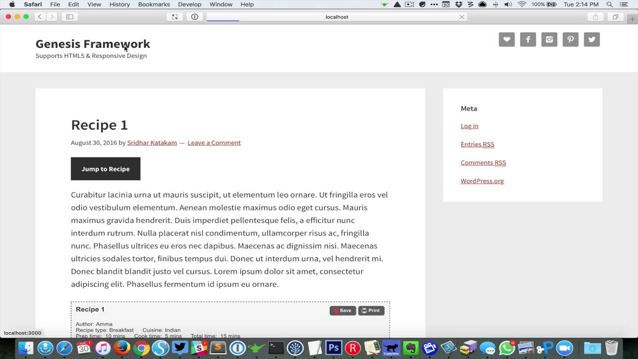 Jump to Recipe button for EasyRecipe using PHP in Genesis