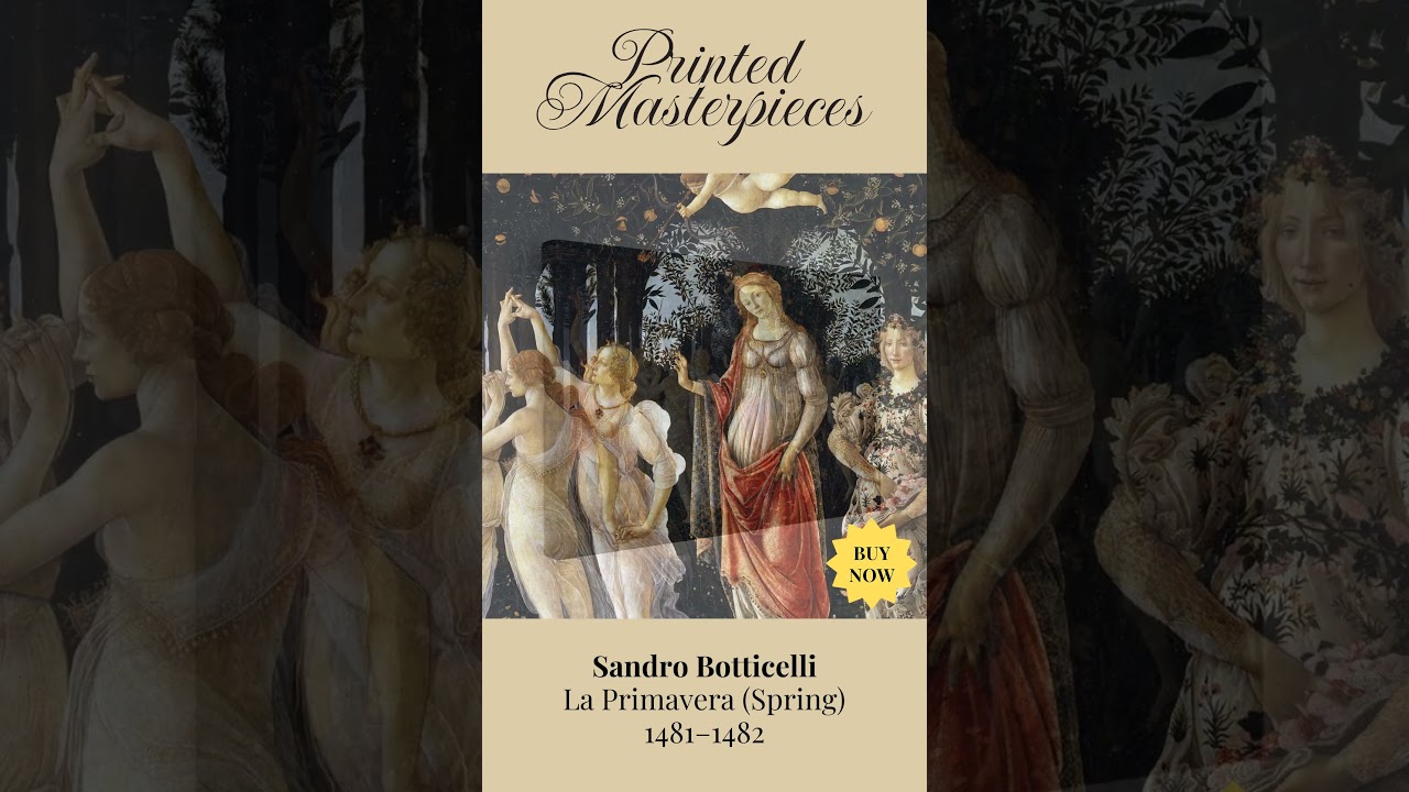 La Primavera, Spring by Sandro Botticelli – Mythological painting Canvas Print, Fine Art Wall Décor