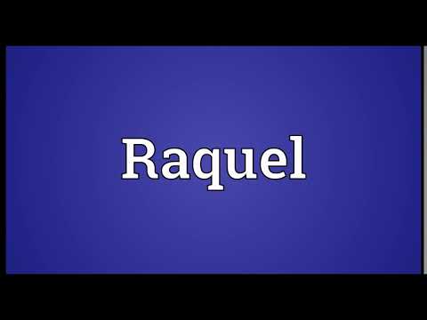 Raquel Meaning | Wordogram