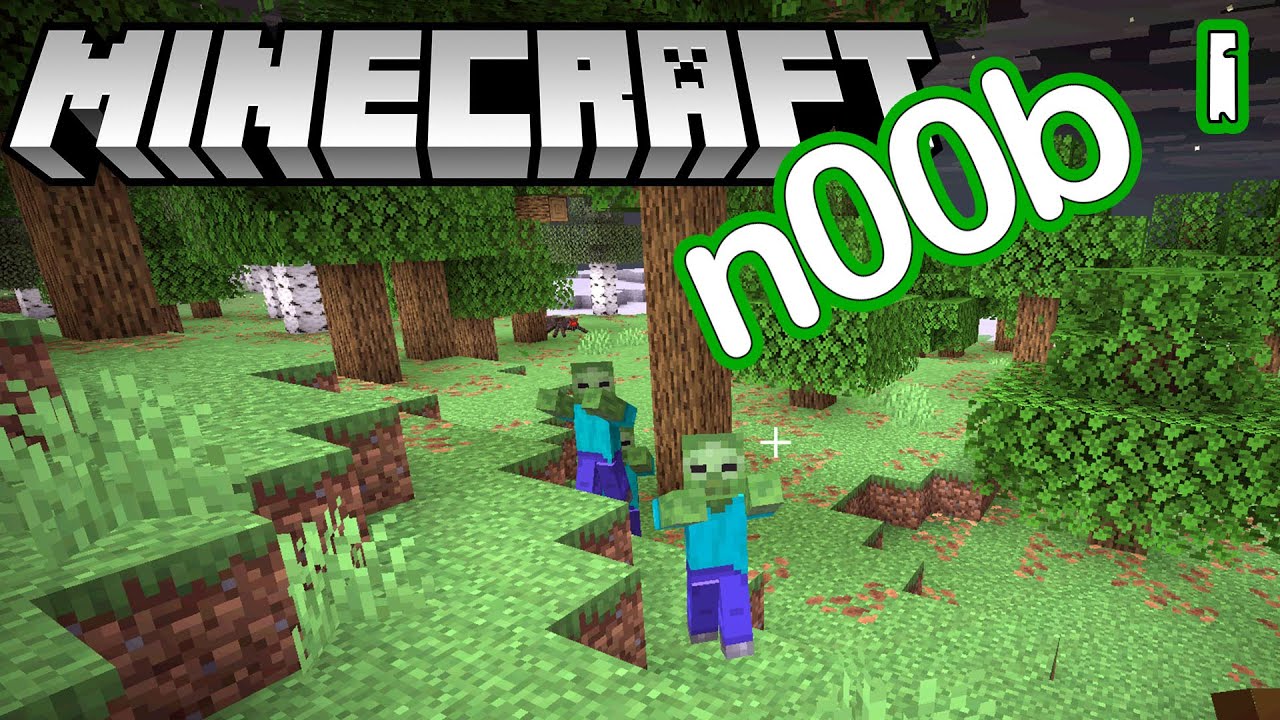 Surviving My First Day! ⛏️ Minecraft Noob: Episode 1