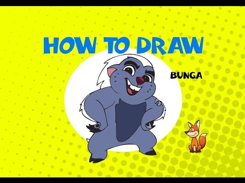 How to draw Bunga from Lion Guard – STEP BY STEP GUIDE – DRAWING ...