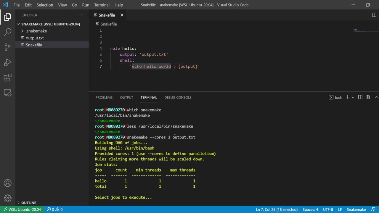 Snakemake #1 Writing your first Snakefile