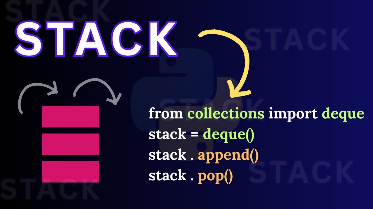 Implement Stack in Python Using Collections and Queue Modules | Python Tutorial | Data Structures