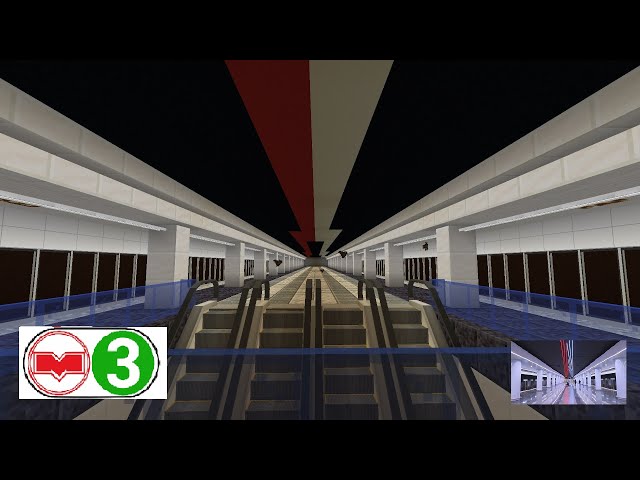 Minsk Subway Green Line MTR map Minecraft Map