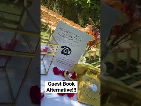 Trending wedding guest book alternative! Guests leave messages that you can play back!! #wedding
