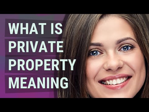Private property | meaning of Private property