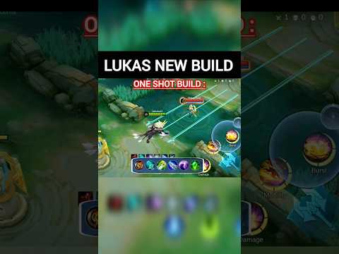 MLBB LUKAS ONE SHOT BUILD #mlbb #mlbbshorts #ml #mobilelegends #mlbbhighlights #shorts