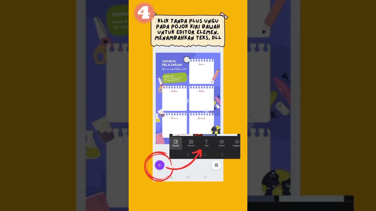 CARA MUDAH MEMBUAT JADWAL PELAJARAN MENGGUNAKAN CANVA!