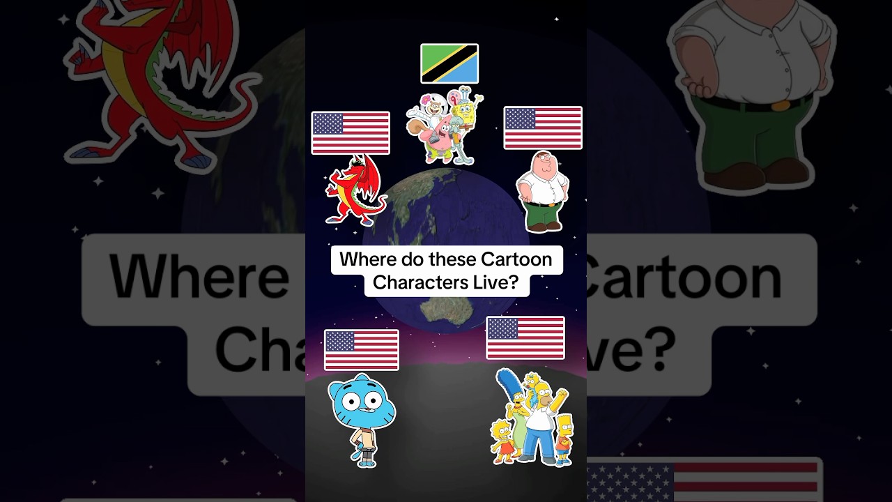 Where do these Cartoon Characters Live? #cartoonnetwork