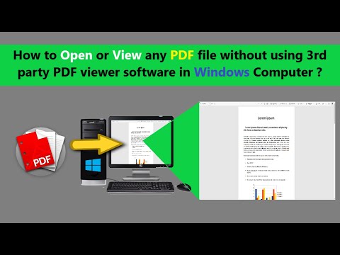 How to Open or View any PDF file without using 3rd party PDF viewer software in Windows Computer ?