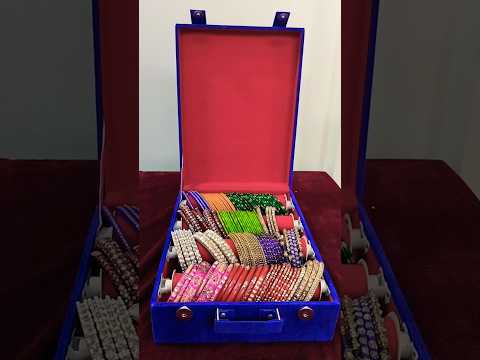 VELVET BANGLE BOX || #ytshorts #meeshomahasale #haul #wedding #review #bridal #makeup #banglesmarket