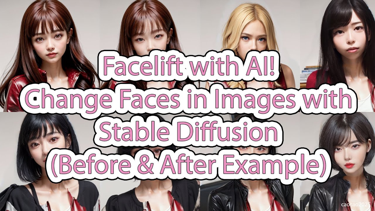 Facelift with AI! How to Change Faces in Images with Stable Diffusion (Before & After Example)
