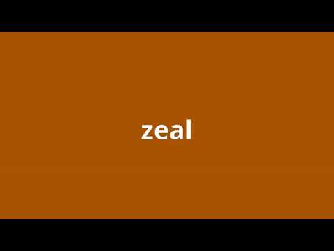what is the meaning of zeal.