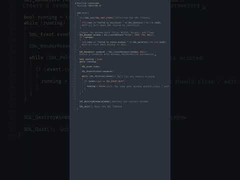 C++ | Creating a window in SDL3 #coding #programming
