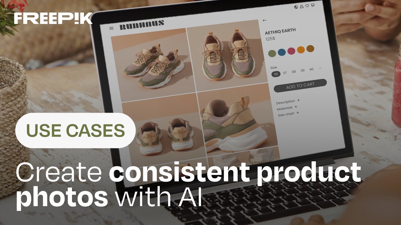 Create product images with AI using Flux Kontext | Freepik Use Cases
