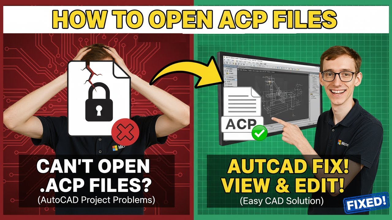 Opening ACP Files (Autodesk AutoCAD)