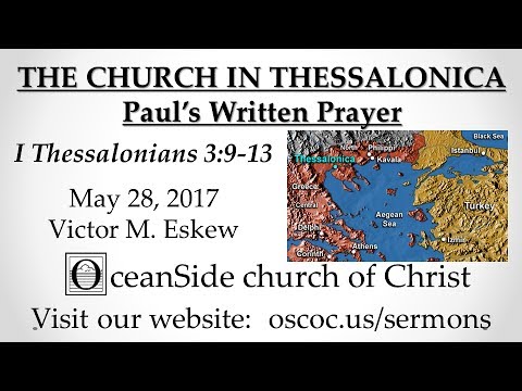 Paul's Written Prayer (the church in Thessalonica series)