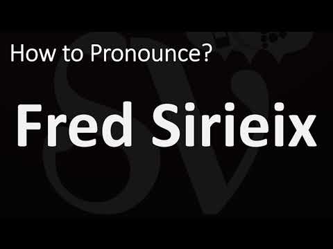 How to Pronounce Fred Sirieix? (CORRECTLY)