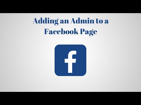 Adding an Admin to a Facebook Page