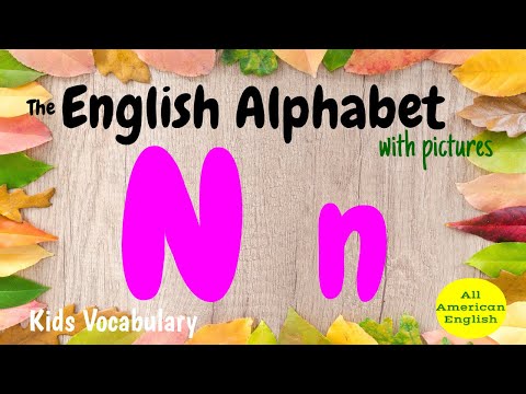 The English Alphabet | Letter N | Words with Pictures | All American English