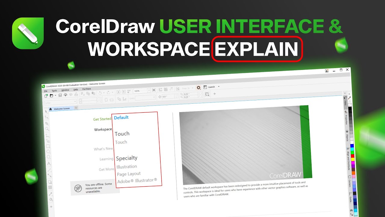 From Novice to Pro: Mastering CorelDRAW's UI and Workspace in Part 1