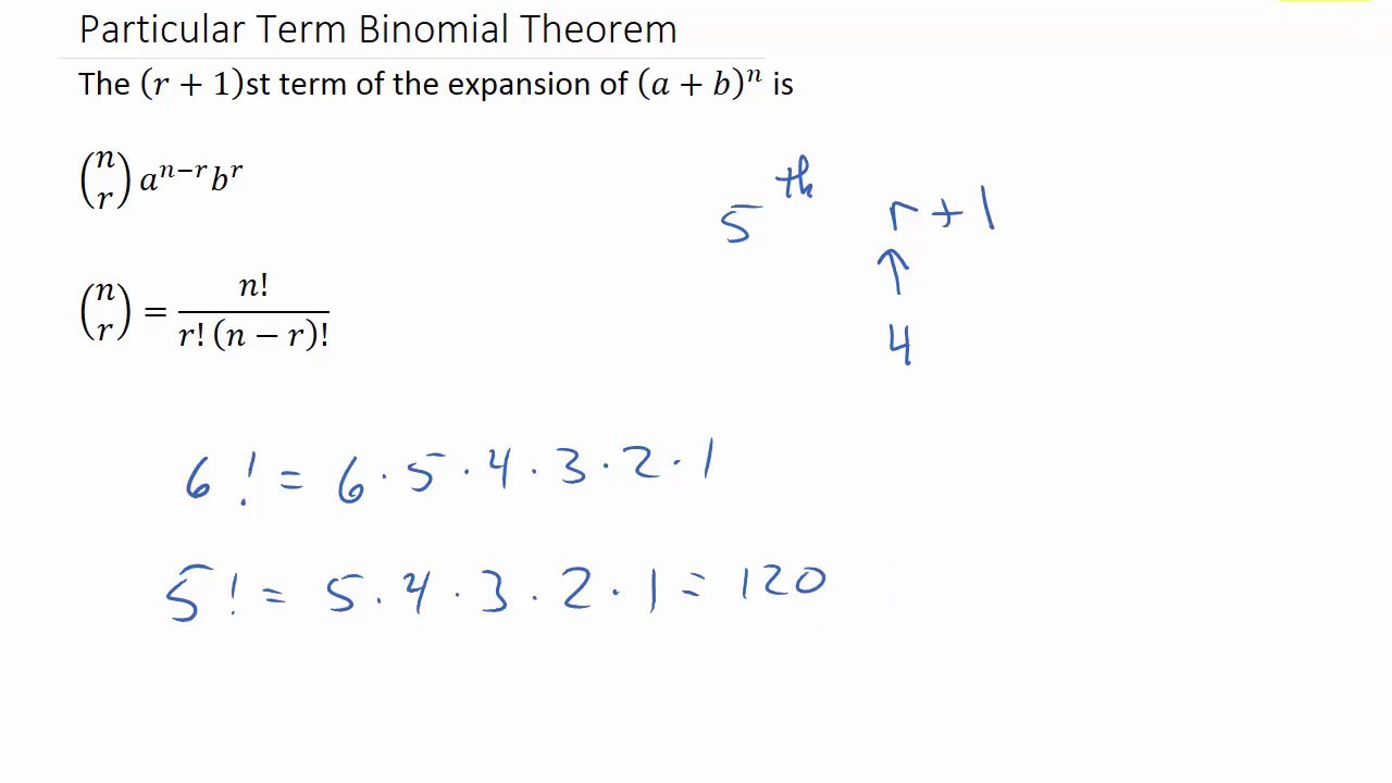 Binomial Theorem: Finding a Specific Term Example 1