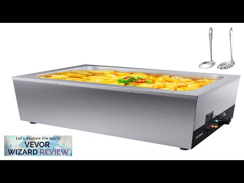 VEVOR Commercial Food Warmer 24QT Bain Marie 1200W Electric Buffet Warmer Soup Review