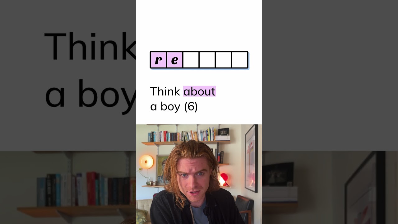 Cryptic Clue #23: Think about a boy (6)