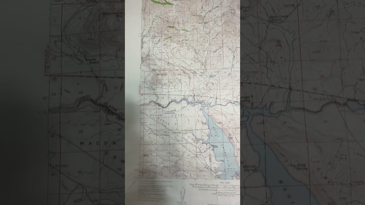 1957 Bellevue Idaho US Geological Survey Quadrangle Map Old Paper Maps