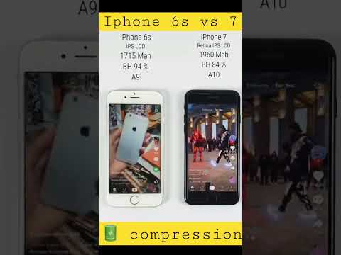 Iphone 6s vs 7 battery comparison #battery #batterytest #iphone #iphone6 #iphone7 #uteach #ytshorts