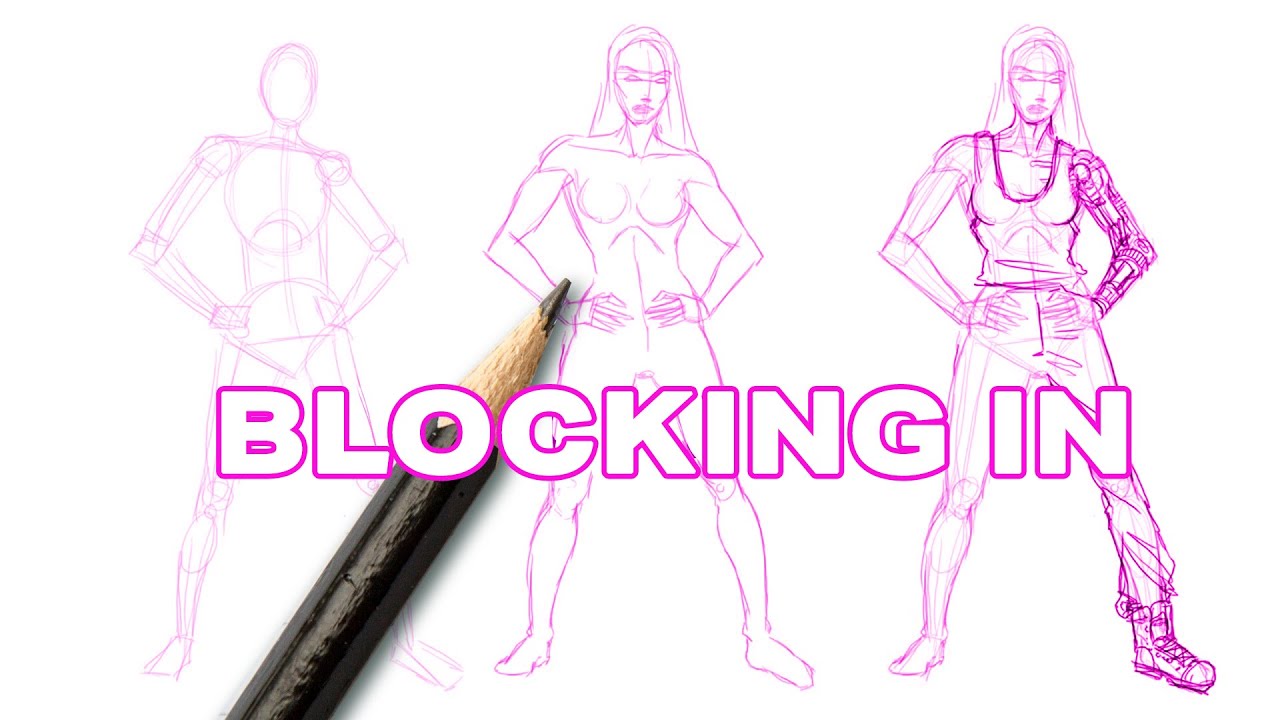 Blocking in your figures using basic shapes (drawing tutorial)